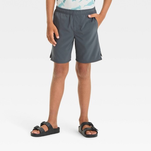 Grayson Threads Kids Big Boy Stretch Woven Shorts - Gray M : Target