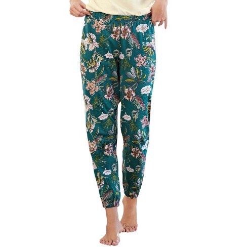 Leonisa Multipurpose Cuffed Graphic Lounge Pant - Green S : Target
