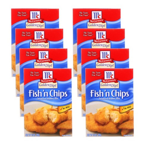 Mccormick Golden Dipt Fish 'n Chips Seafood Batter Mix - Case Of 8/10 ...