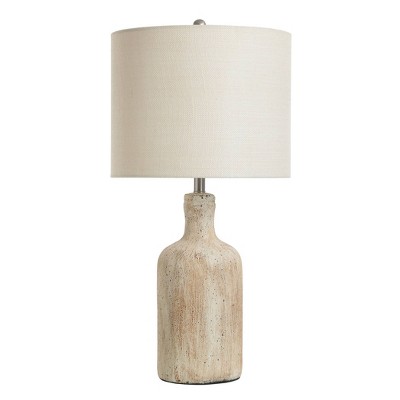 Textured Concrete Table Lamp With Drum Shade - Stylecraft: Unique, 3 ...