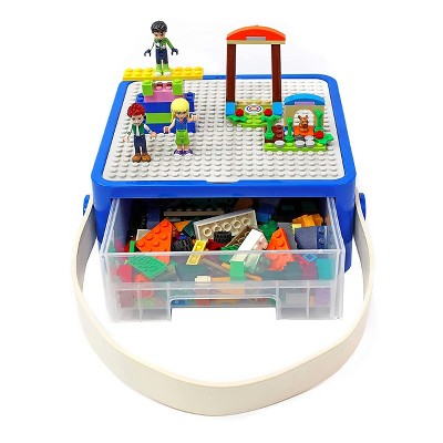 Sorbus Lego Storage Case With Hinged Lid - Plastic Stackable Organizers ...