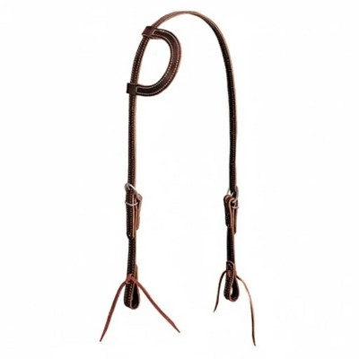Weaver Leather Burgundy Latigo One-Ear Headstall – Double Cheek : Target