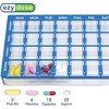 Ezy Dose Weekly (7-day) Pharmadose Pill Organizer, Easy Fill Tray, 4 ...