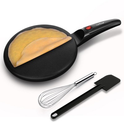 Nutrichef Electric Griddle Crepe Maker - Nonstick Pan Cooktop With ...