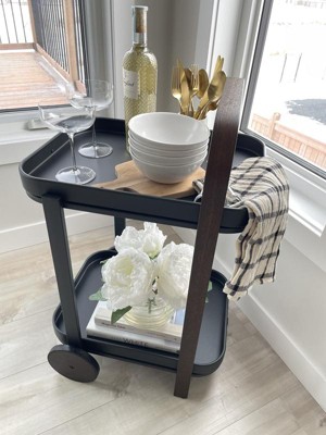 Bellwood Bar/serving Cart White/natural - Umbra : Target