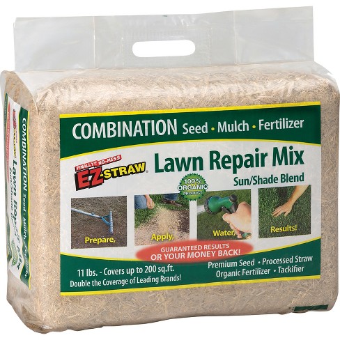 Rhino Seed Ez-straw Assorted Sun Or Shade Seed/fertilizer/mulch Repair ...