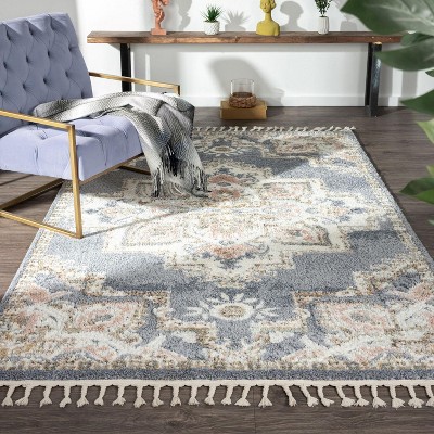 Luxe Weavers Floral Medallion Oriental Area Rug, 8x10, Gray : Target