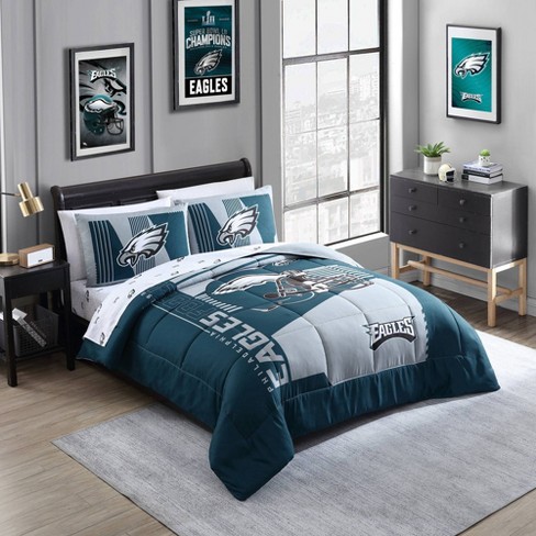 Nfl Philadelphia Eagles Status Bed In A Bag Sheet Set - Full : Target