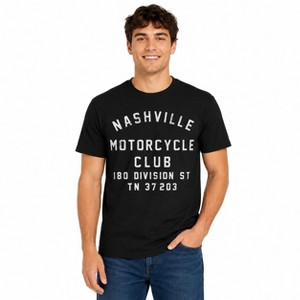Grayson Threads - Men's Black Nashville Motorcycle Club Short Sleeve ...
