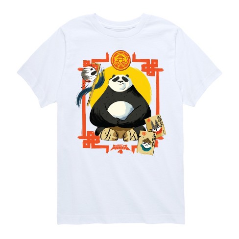 Kung Fu Panda 4 Po Meditating Short Sleeve Graphic T-shirt - White - 3t ...