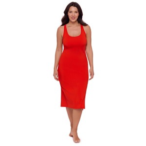 Women's S3 Rib Swimsuit Coverup Dress - Scarlet : Target