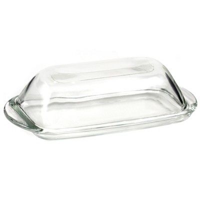 Bezrat Lead-free Crystal Covered Modern French Butter Dish : Target