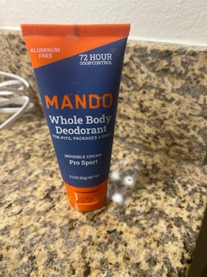 Mando Whole Body Deodorant - Men's Aluminum-free Invisible Cream ...