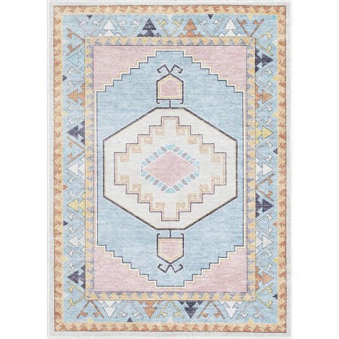 Well Woven Medallion Apollo Kids Collection 3'3" X 5' Pink Area Rug ...