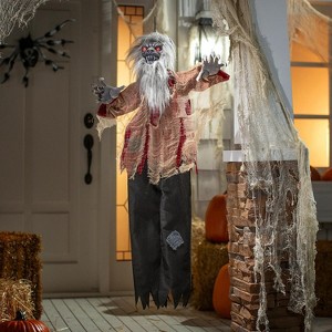 31 1/2" x 47 1/4" Hanging Tattered Werewolf Animated Prop Halloween ...