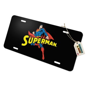 Superman Title Pose Novelty Metal Vanity Tag License Plate : Target