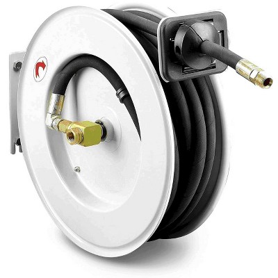 Reelworks Industrial Retractable Oil Hose Reel - 1/2" X 50'ft, 1/2 ...
