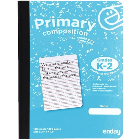 Enday Primary Composition Notebook, Full Page Ruled - 100 Sheets : Target