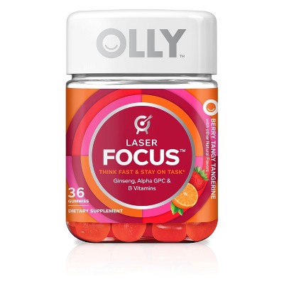 OLLY Laser Focus Gummies - Berry Tangy Tangerine - 36ct – BrickSeek