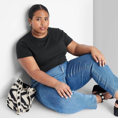 Women's Fitted Short Sleeve T-shirt - Wild Fable™ : Target