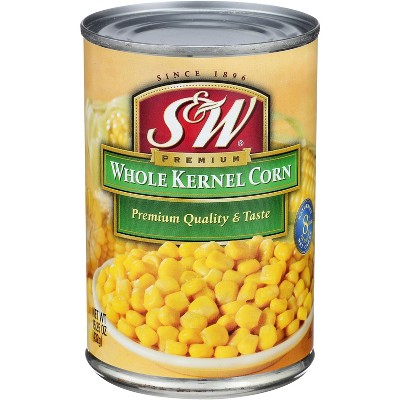 S&w Premium Whole Kernel Corn - Case Of 24 - 15.25 Oz : Target