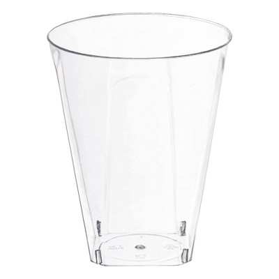 Smarty Had A Party 7 Oz. Clear Square Bottom Disposable Plastic Cups ...
