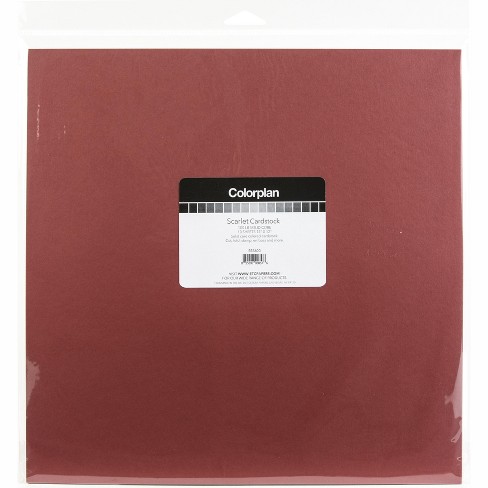 Colorplan 100lb Cover Solid Cardstock 12"x12" 10/pkg : Target