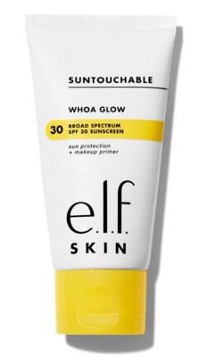E.l.f. Skin Suntouchable Whoa Glow Sunscreen & Primer - Sunlight - Spf ...