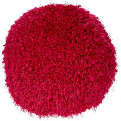 Round Velvet Decorative Throw Pillow Terracotta Pink - Threshold™ : Target