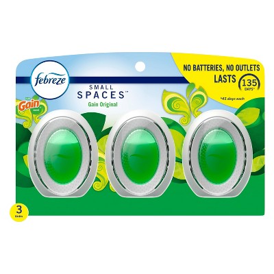 Febreze Small Spaces Air Freshener - Gain Original - 3pk : Target