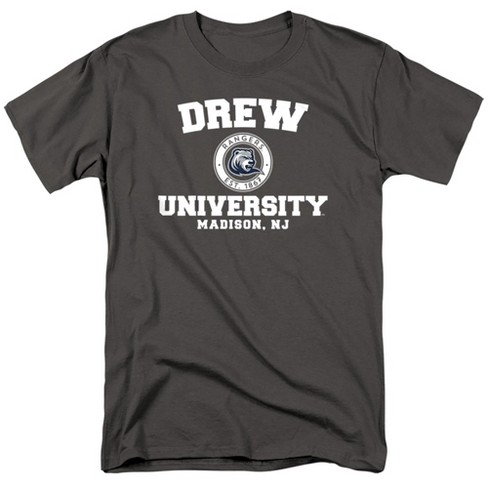 Campus Lab Drew University Official Circle Logo Adult T Shirt, Charcoal ...