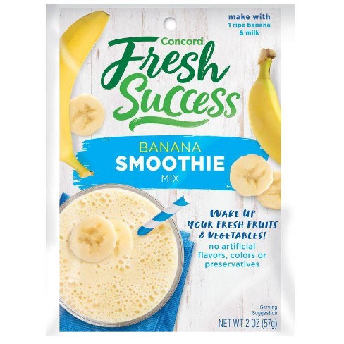 Concord Fresh Success Banana Smoothie Mix - 2oz : Target