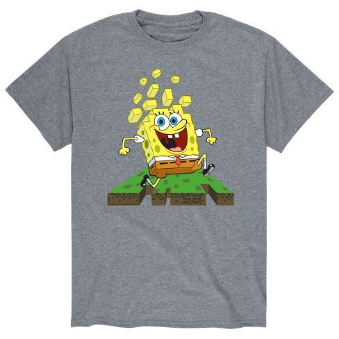 Men's - Spongebob Squarepants - Sponge Block Short Sleeve Graphic T ...