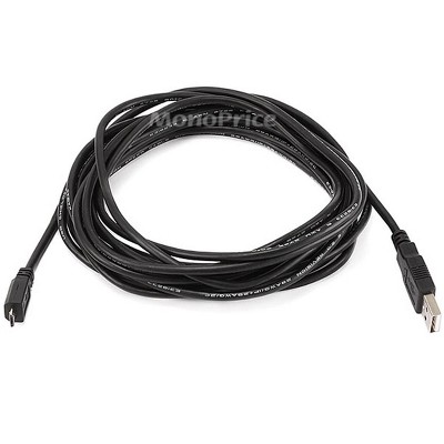 Monoprice Usb 3.0 Type-a Male To Micro Type-b Female Cable - 1.5 Feet ...