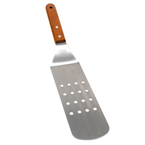 Norpro Stainless Steel Jumbo Slotted Spatula With Mahogany Handle, 12 ...