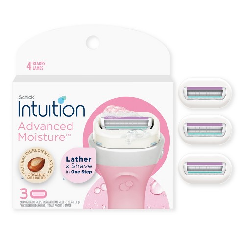 Schick Women's Intuition Advanced Moisture Women's Refills - Trial Size ...