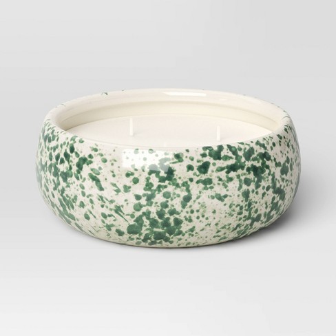 3-wick Ceramic Citronella Jar Candle Assorted Greens 30oz - Threshold ...