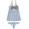 Adore Me Women's Ella Babydoll Lingerie 42D / Blue Fog. : Target