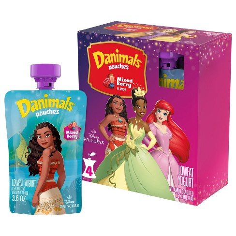 Danimals Mixed Berry Blast Kids' Squeezable Yogurt - 4ct/3.5oz Pouches ...