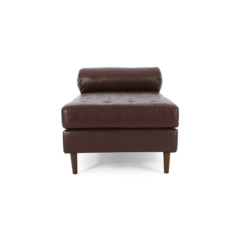 Christopher Knight Home Vue Faux Leather Tufted Chaise Lounge With ...