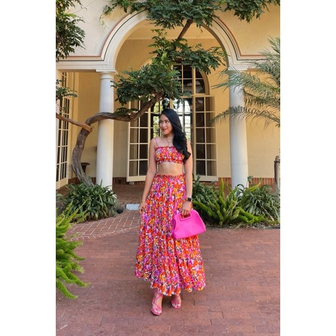 Petal And Pup Lolani Set - Hot Pink Floral 6 : Target