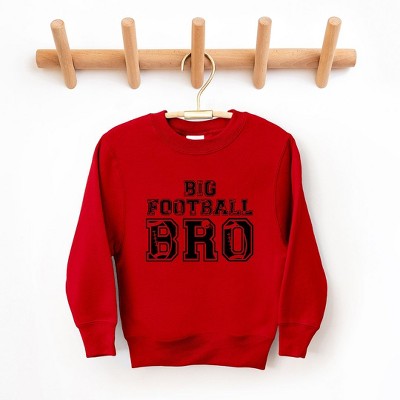 The Juniper Shop Big Football Bro Youth Graphic Sweatshirt - S - Red ...