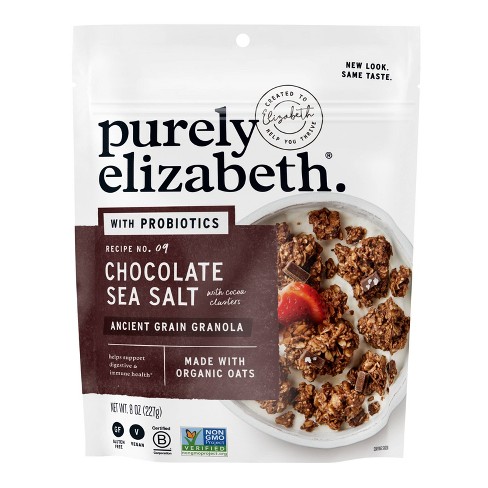 Purely Elizabeth Chocolate Sea Salt Probiotic Granola - 8oz : Target