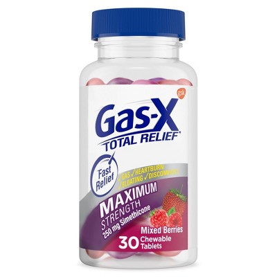 Gas-x Total Relief Chewable Tablets - 30ct : Target