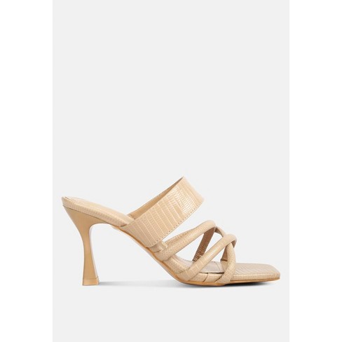 Chiri Criss Cross Strap Spool Heel Sandals : Target