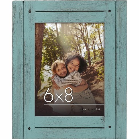 Americanflat Rustic Picture Frame With Textured Wood And Polished Glass ...