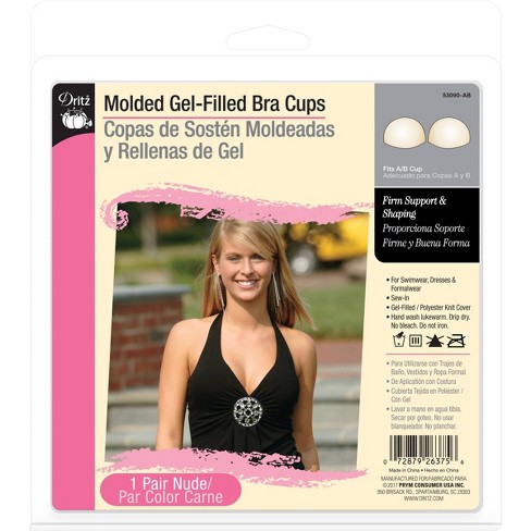 Dritz Molded Gel filled Adhesive Strapless Backless Bra Cups A b Nude Target