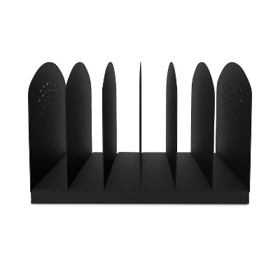 Safco Steel Vertical-rack Desktop Sorter, Six Sections, Letter Size ...