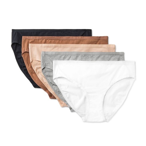 Women's 5pk Cotton Blend Bikini Underwear - Dealworthy™ Assorted ...