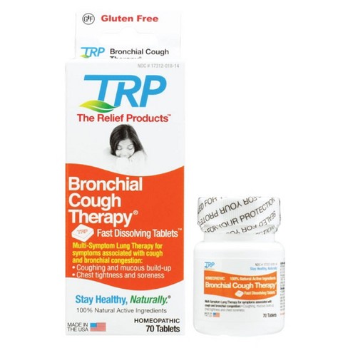 Trp Bronchial Cough Relief Fast Dissolving Tablets 70 Ct : Target